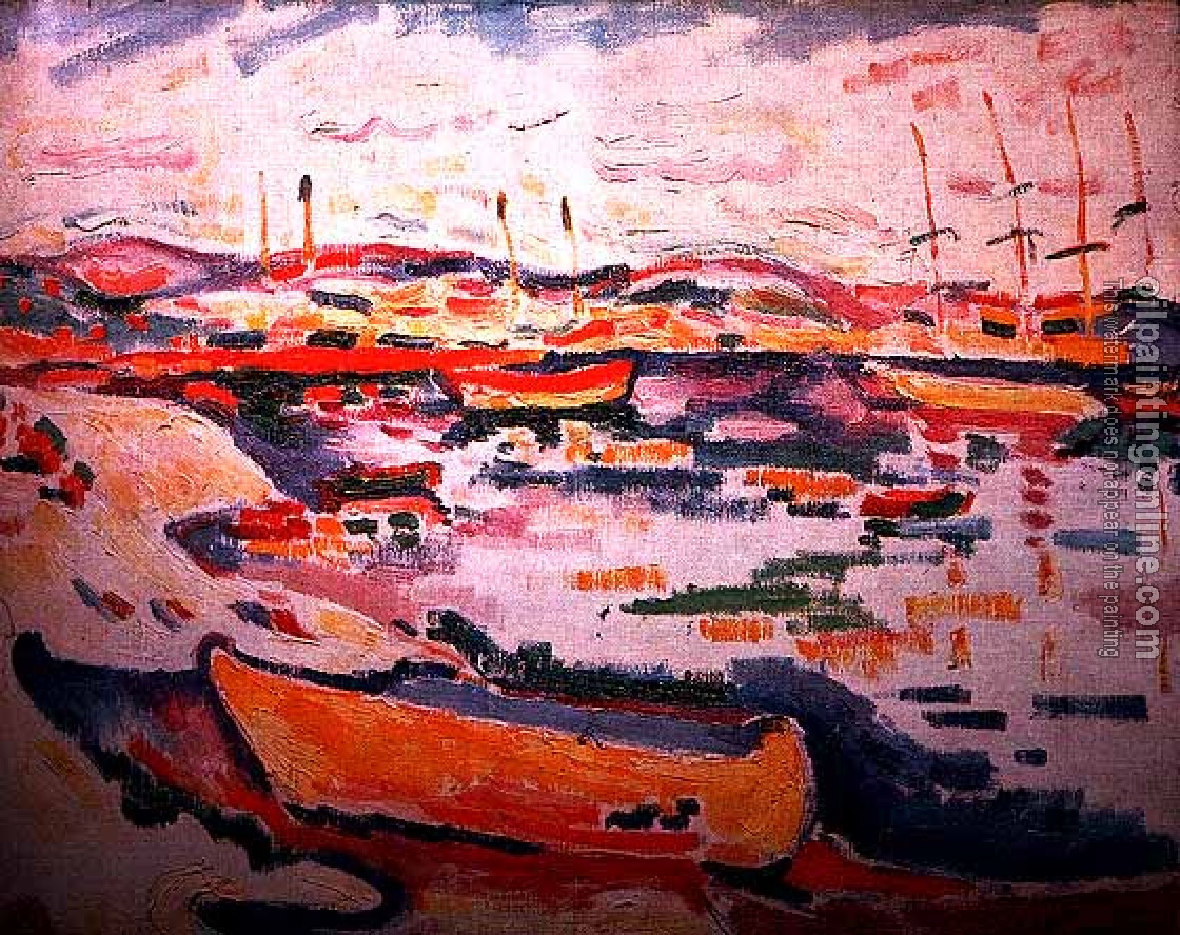 Georges Braque - Landscape at La Ciotat - Canvas Painting For Sale