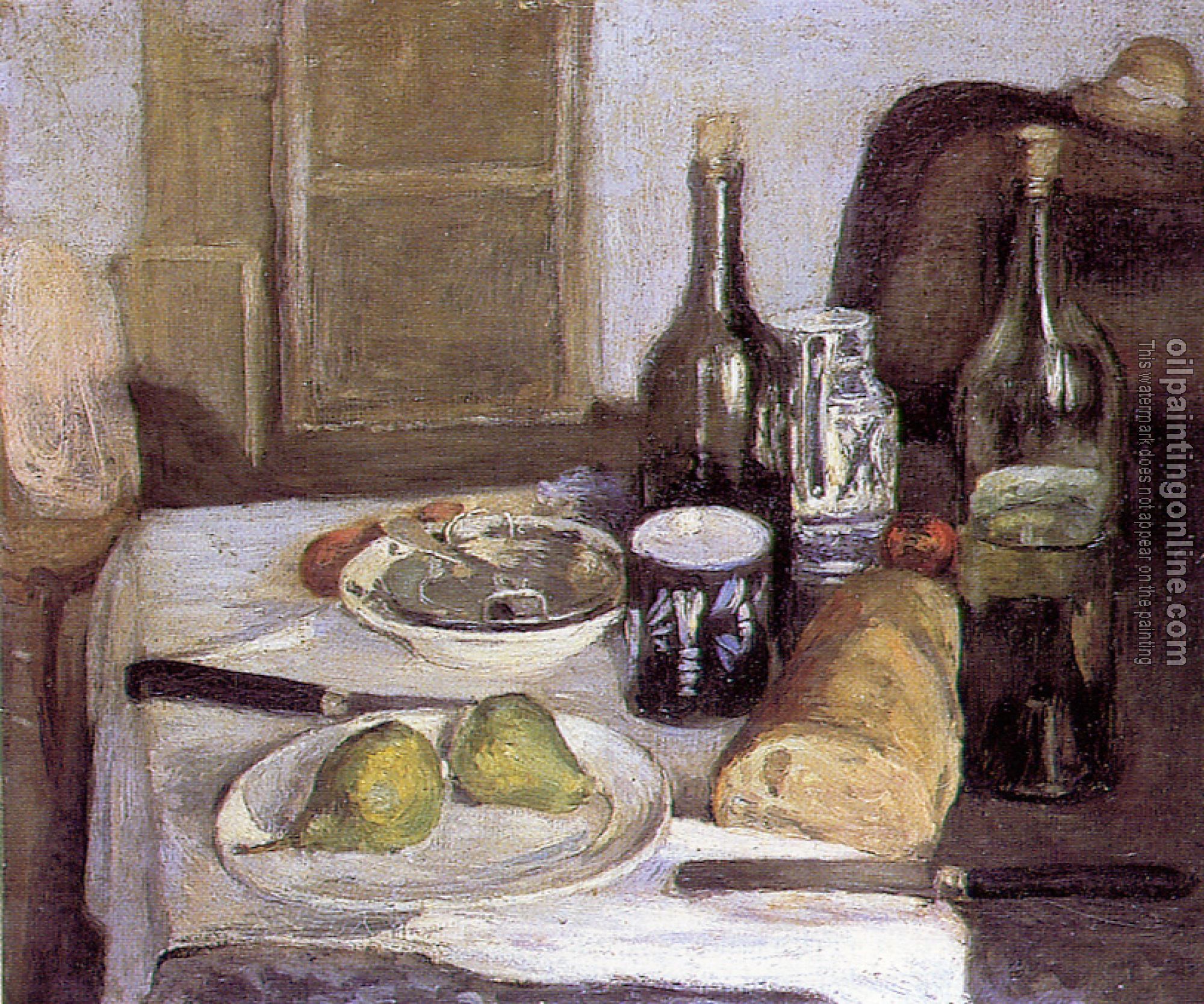 Matisse, Henri Emile Benoit - still life with black knives - Canvas ...