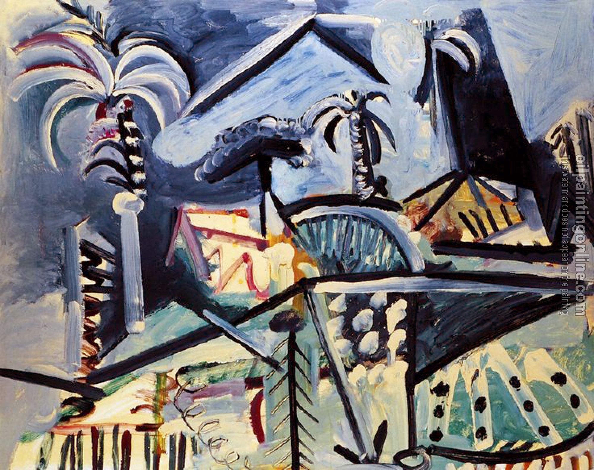 Picasso, Pablo - landscape - Canvas Painting For Sale